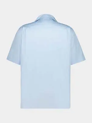 Dolce & Gabbana Light Short-sleeve Cotton Shirt - Blue