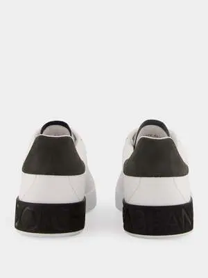 Dolce & Gabbana Portofino Calfskin Sneakers - Black