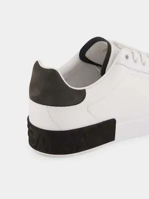 Dolce & Gabbana Portofino Calfskin Sneakers - Black