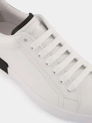 Dolce & Gabbana Portofino Calfskin Sneakers - Black