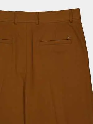 Valentino Garavani Cotton Gabardine Chino Pants - Brown
