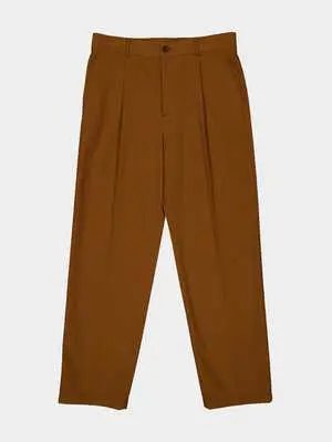 Valentino Garavani Cotton Gabardine Chino Pants - Brown