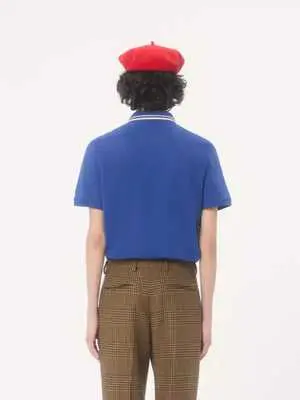 Valentino Garavani Cotton Piqué Polo With Vlogo Patch