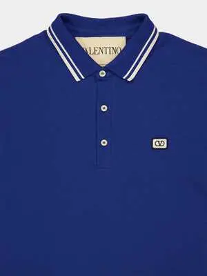 Valentino Garavani Cotton Piqué Polo With Vlogo Patch