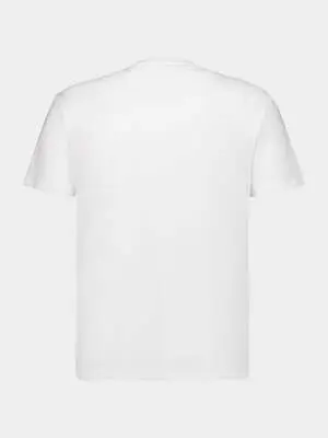 Valentino Garavani Ivory Cotton Jersey Short-sleeve T-shirt With Vlogo Patch - White