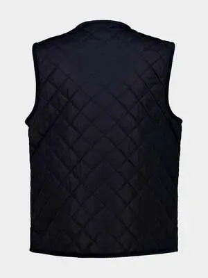 Valentino Garavani Quilted Sleeveless Vest With Embroidered Patch