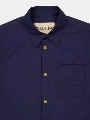 Valentino Garavani Cotton Blend Gulf Jacket - Blue