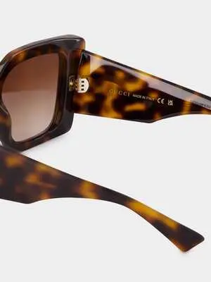 Gucci Tortoiseshell Cat-eye Sunglasses