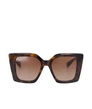 Gucci Tortoiseshell Cat-eye Sunglasses - Brown