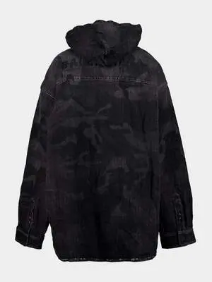 Balenciaga Cotton Shirt Parka - Black