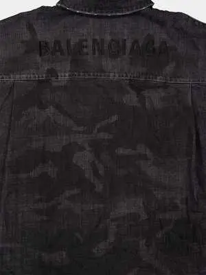 Balenciaga Cotton Shirt Parka - Black