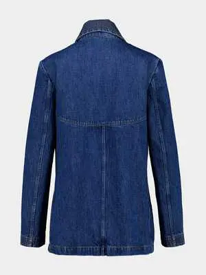 Valentino Garavani Medium Denim Caban Jacket