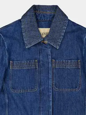 Valentino Garavani Medium Denim Caban Jacket