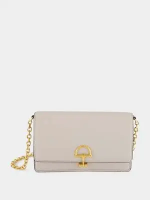 Gucci Sphinx Calfskin Wallet With Removable Chain Beige