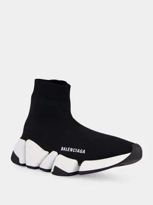 Balenciaga Speed 2.0 Knit Sneakers - Black