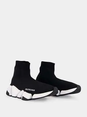 Balenciaga Speed 2.0 Knit Sneakers - Black