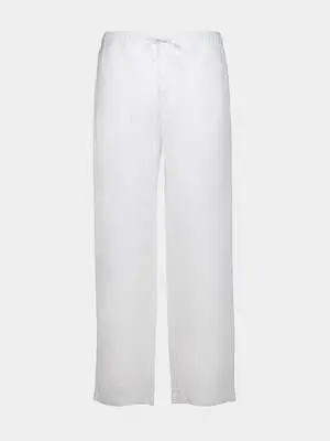 120% Lino Drawstring Linen Pants
