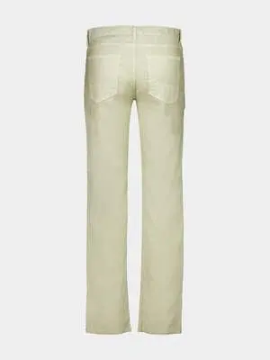 120% Lino Slim-fit Linen-blend 5-pocket Pants