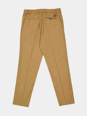 Moncler Technical Cotton Blend Trousers - Beige
