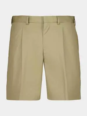Prada Cotton Bermuda Shorts - Beige