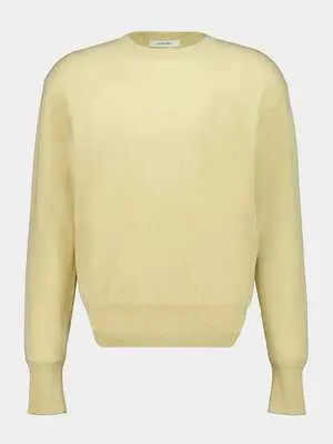 LEMAIRE Wool And Cashmere Crewneck Sweater - Yellow