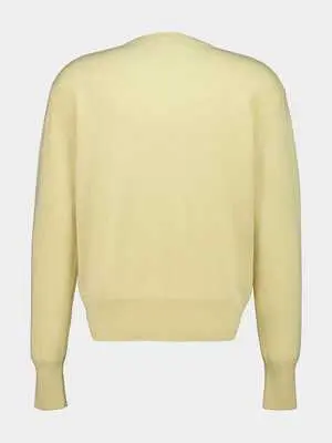 LEMAIRE Wool And Cashmere Crewneck Sweater - Yellow
