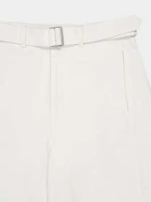 LEMAIRE Twisted Belted Denim Pants - White