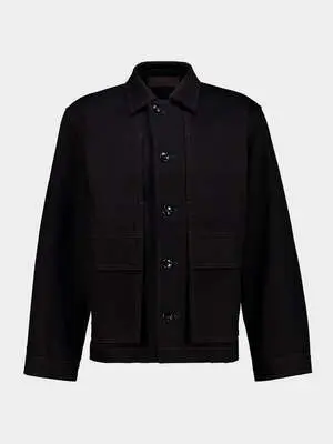 LEMAIRE Boxy Cotton Jacket - Black