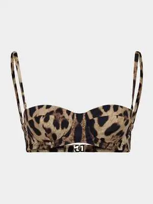 Dolce & Gabbana Leopard-print Balconette Bikini Top - Animal Print