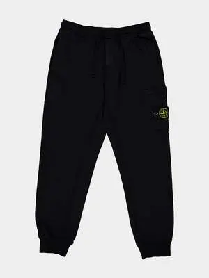 Stone Island Cotton Joggers - Black
