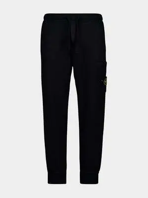 Stone Island Cotton Joggers - Black