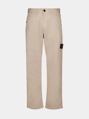 Stone Island Button Detailed Pants For Men