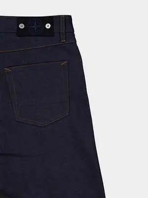 Stone Island Raw Cotton Denim Trousers - Blue