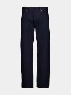 Stone Island Raw Cotton Denim Trousers - Blue
