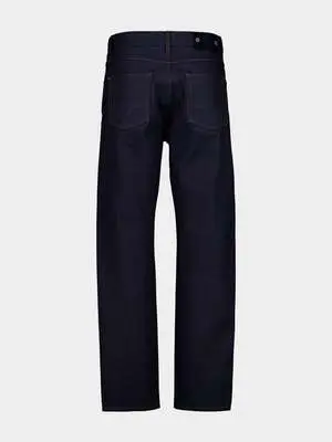 Stone Island Raw Cotton Denim Trousers - Blue