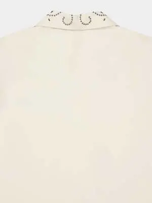 Amiri Ivory Studded Camp Shirt