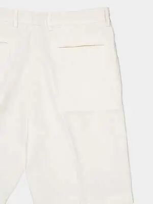 Boglioli Linen Pleated Shorts - White