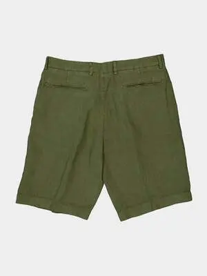 Boglioli Linen Tailored Shorts - Green