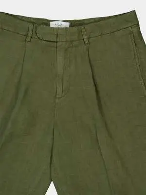 Boglioli Linen Tailored Shorts - Green