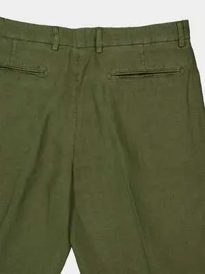 Boglioli Linen Tailored Shorts - Green