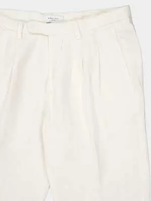 Boglioli Linen Straight Fit Trousers