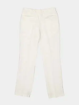 Boglioli Linen Straight Fit Trousers