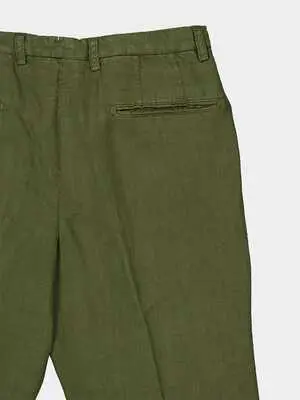 Boglioli Linen Straight Fit Trousers