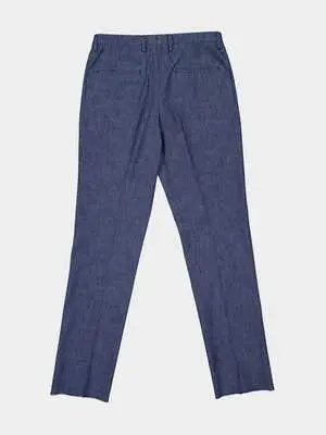 Boglioli Straight Fit Cotton Trousers