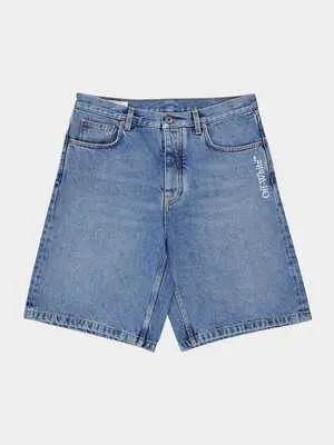 Off-White Light Half Arrow Denim Shorts