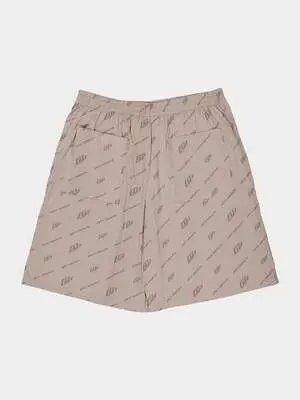 Off-White Jacquard Bowling Shorts - Beige