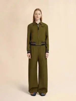 Marni Wool Bomber Jacket - Green
