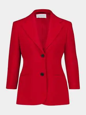 Givenchy Dark Crepe Cady Single-breasted Jacket - Red
