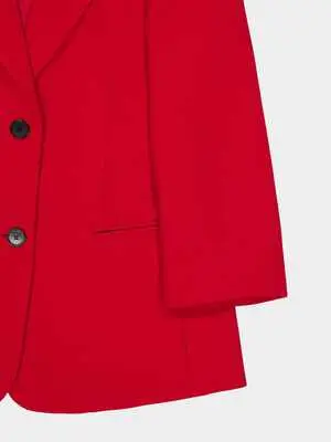 Givenchy Dark Crepe Cady Single-breasted Jacket - Red