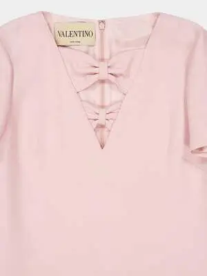 Valentino Garavani Mini Virgin Wool Dress - Pink